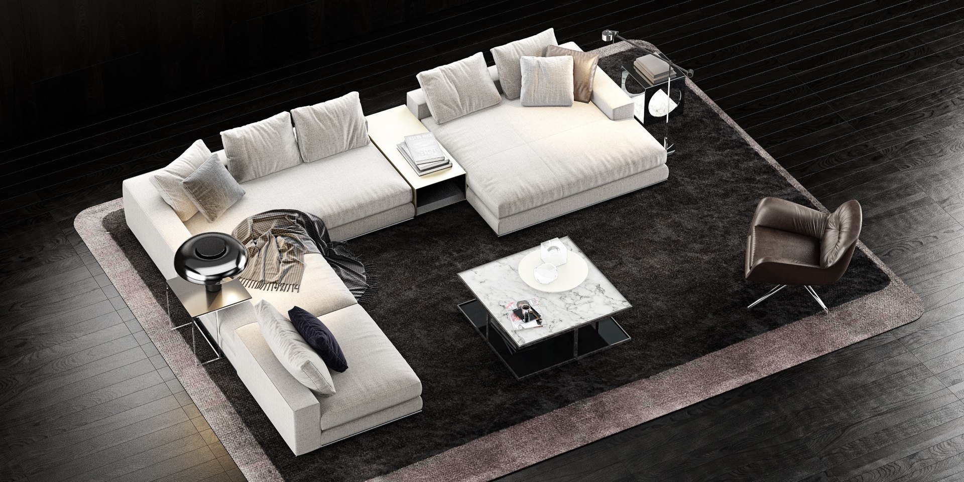 Minotti Hamilton Sofa 3D Model - TurboSquid 1594852