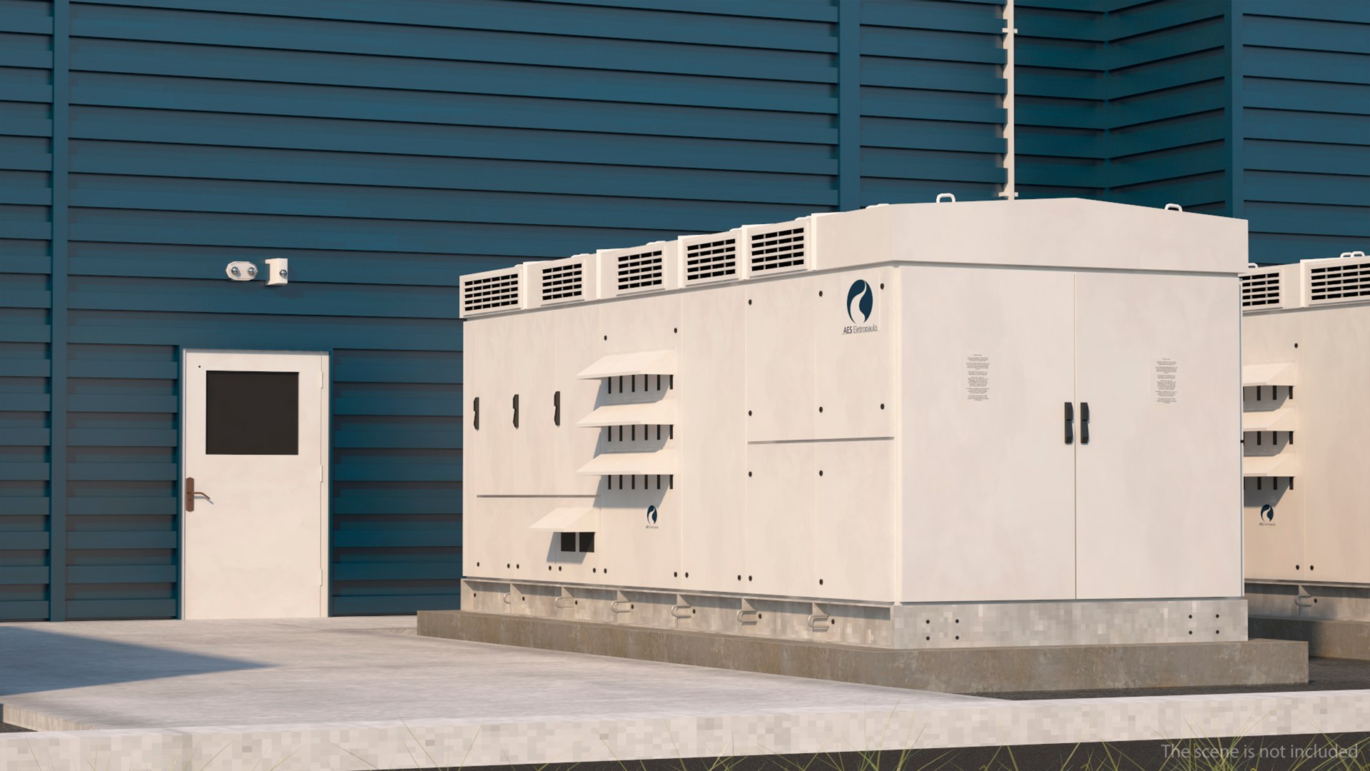 3D AES Battery Based Energy Storage Building - TurboSquid 2054502