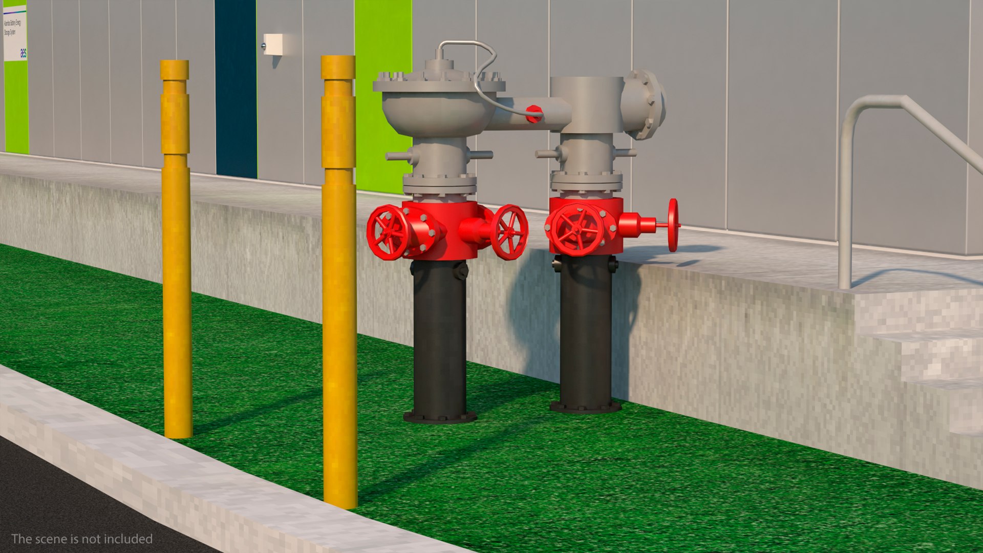 3D AES Battery Based Energy Storage Building - TurboSquid 2054502