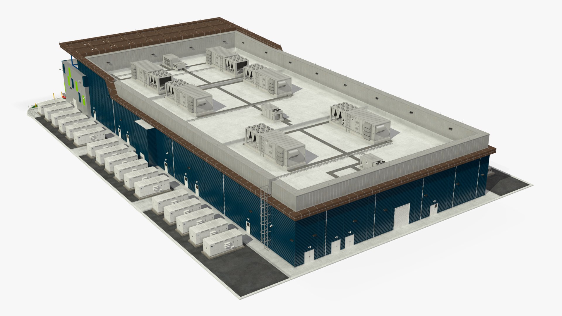3D AES Battery Based Energy Storage Building - TurboSquid 2054502