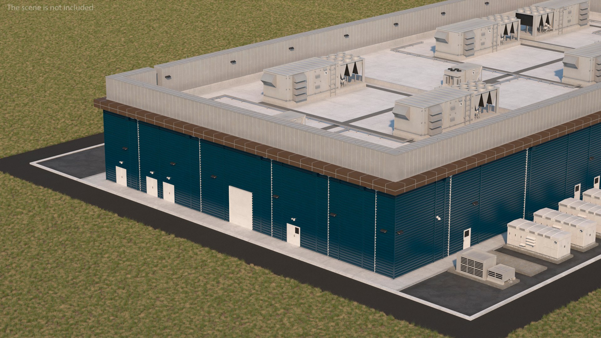 3D AES Battery Based Energy Storage Building - TurboSquid 2054502