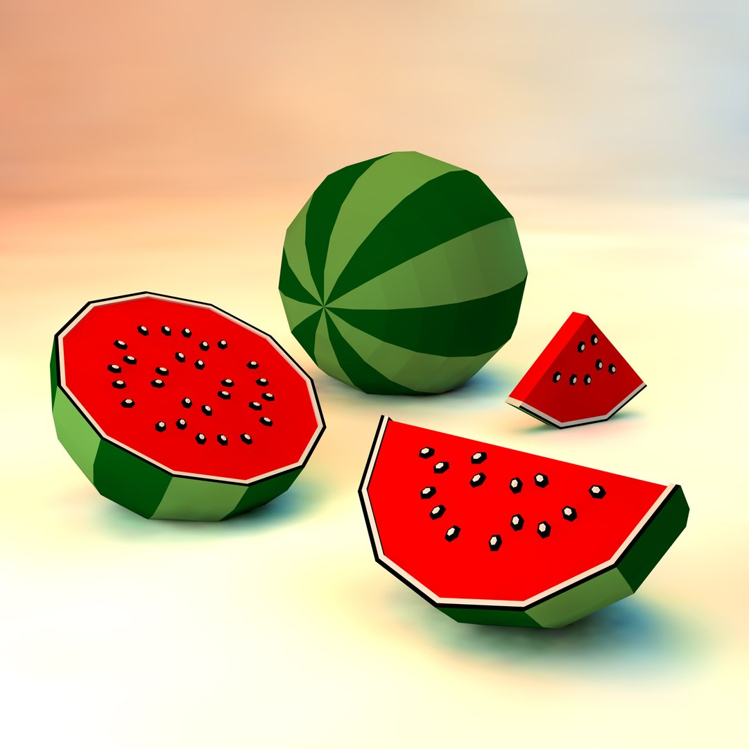 watermelon melon 3d model