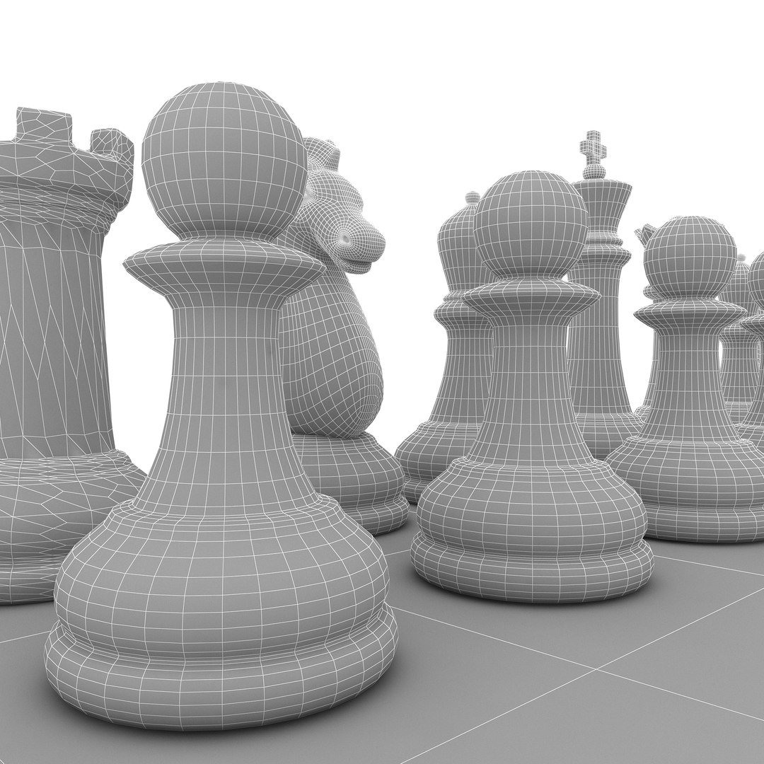 Chess realistic 3D model - TurboSquid 1876752