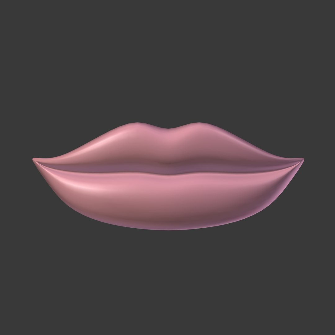 Lips Mesh 3D Model - TurboSquid 1289525