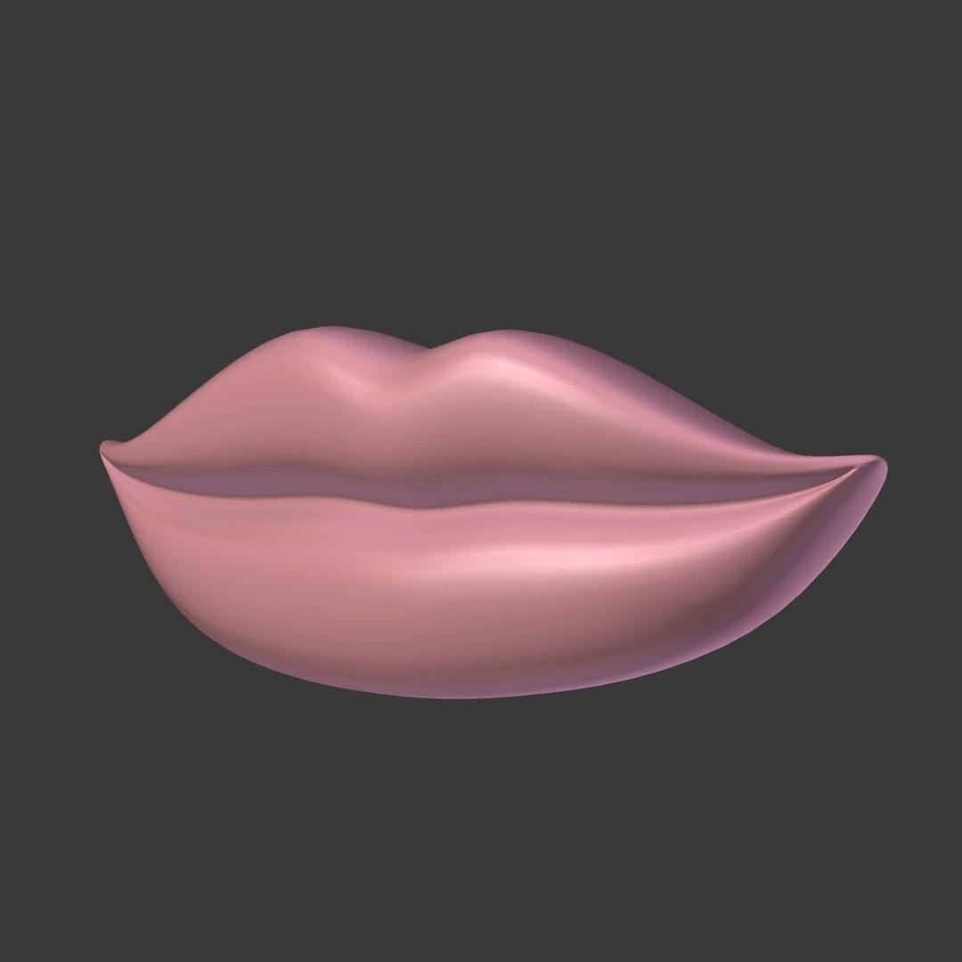 Lips Mesh 3D Model - TurboSquid 1289525