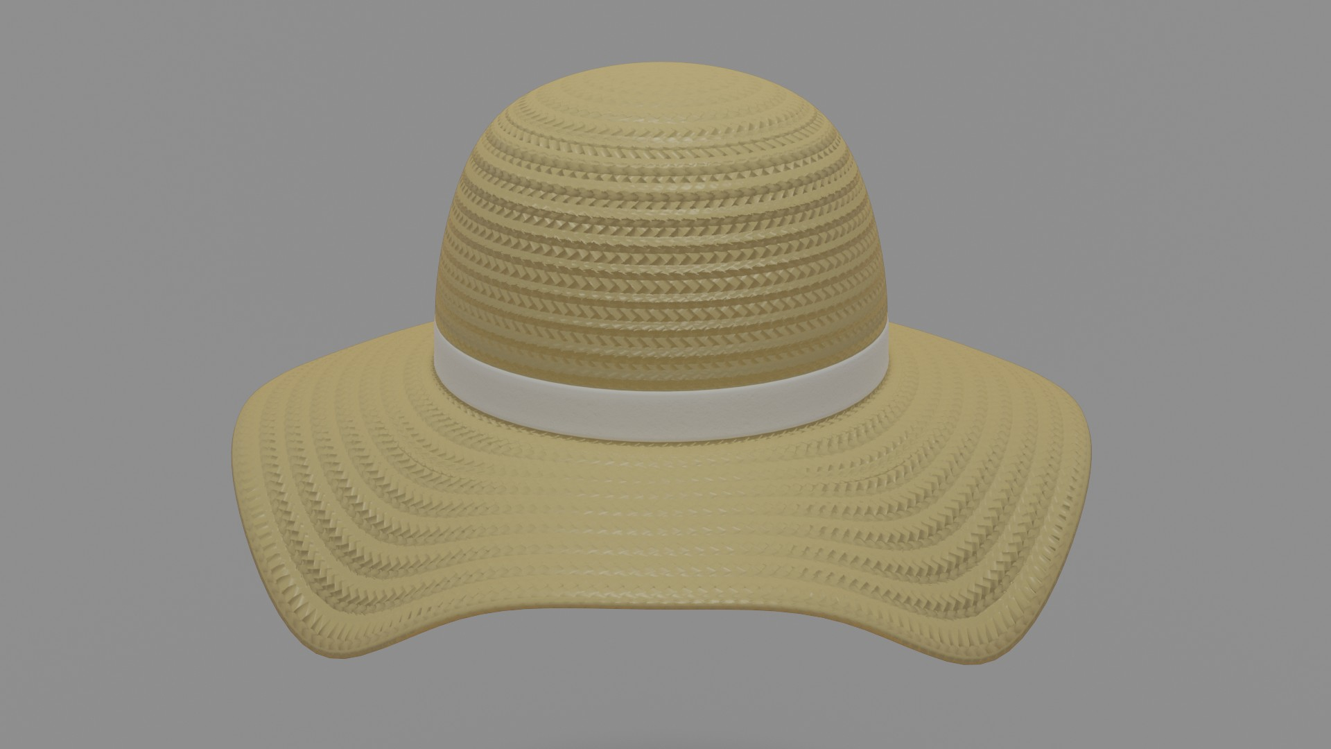 3D Straw Hat Model - TurboSquid 1895481