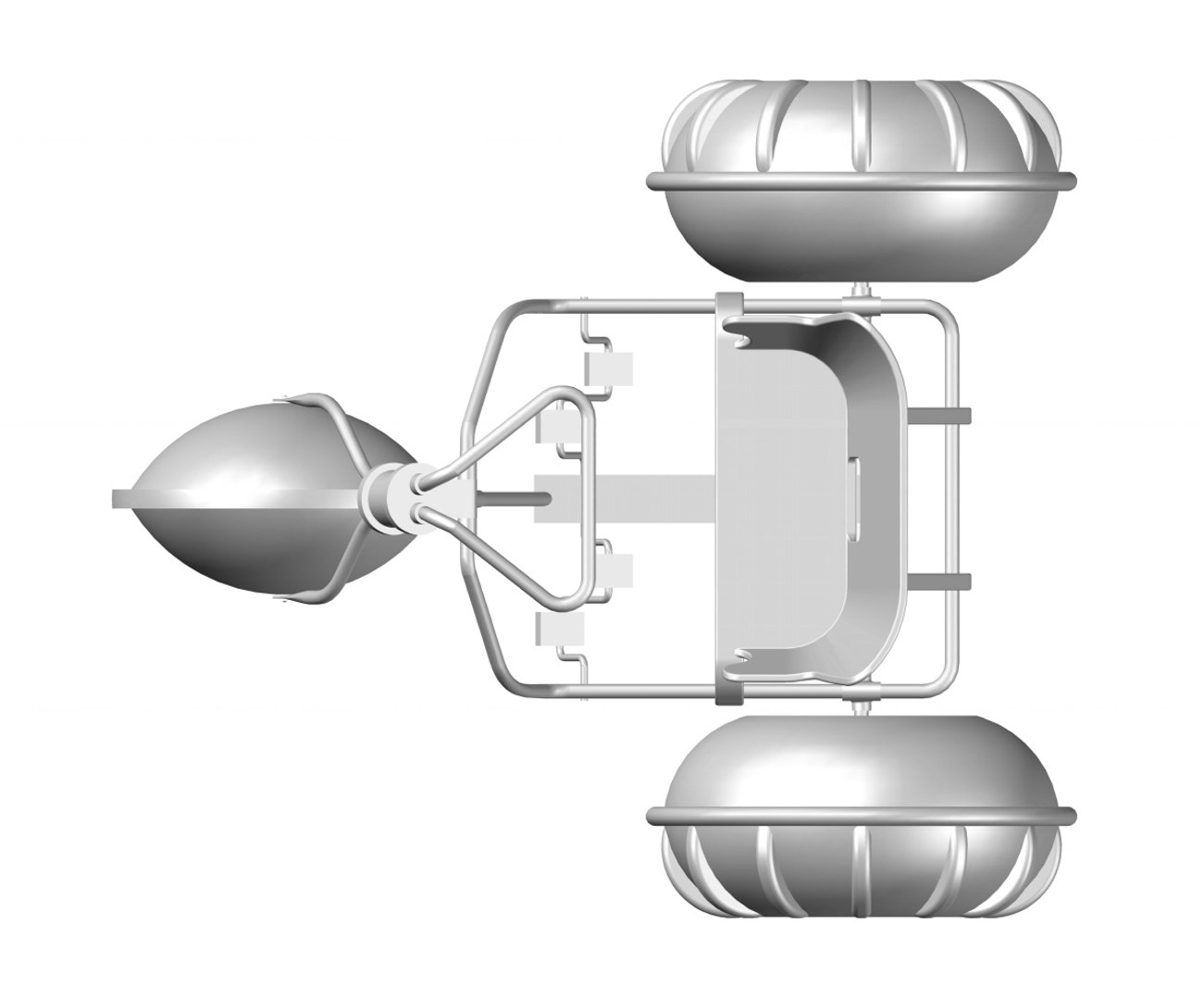 Water Trike Paddle Dxf