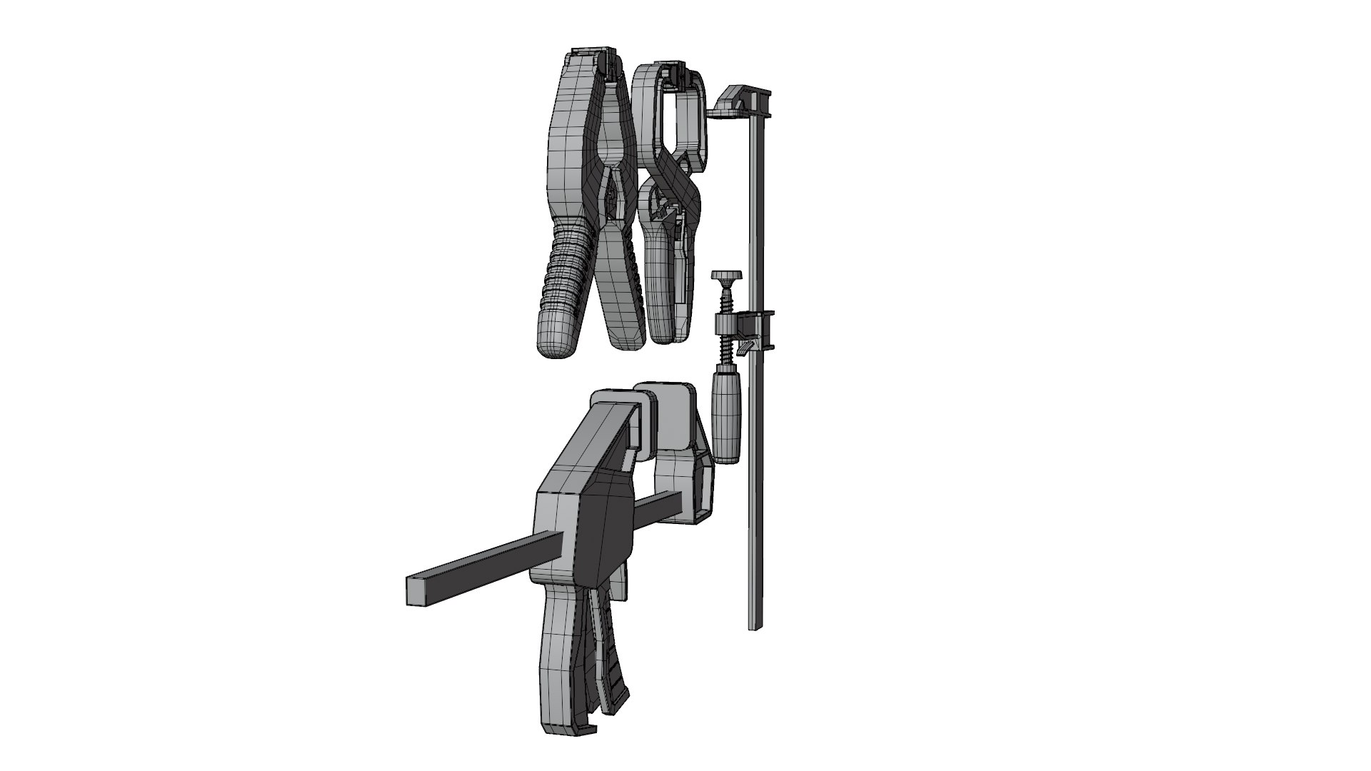 Clamp Set 3D Model - TurboSquid 2067736