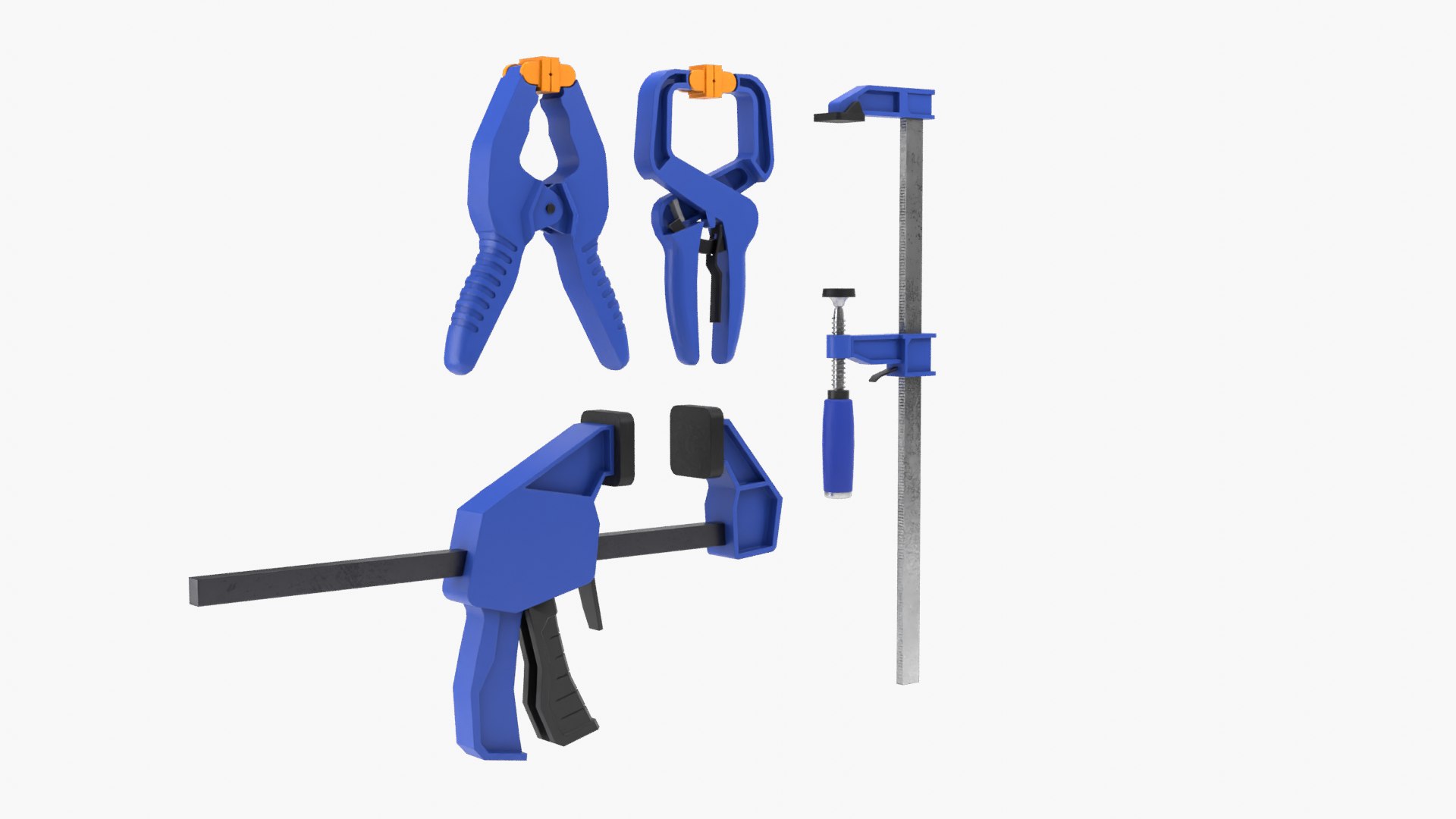 Clamp Set 3D Model - TurboSquid 2067736