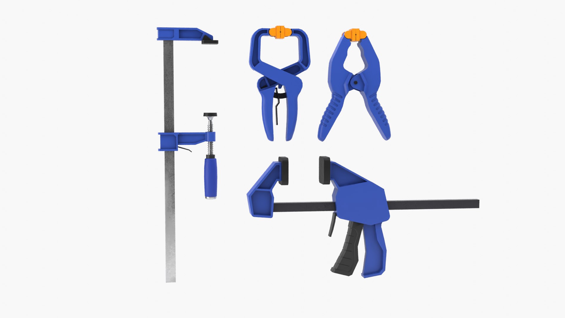 Clamp Set 3D Model - TurboSquid 2067736