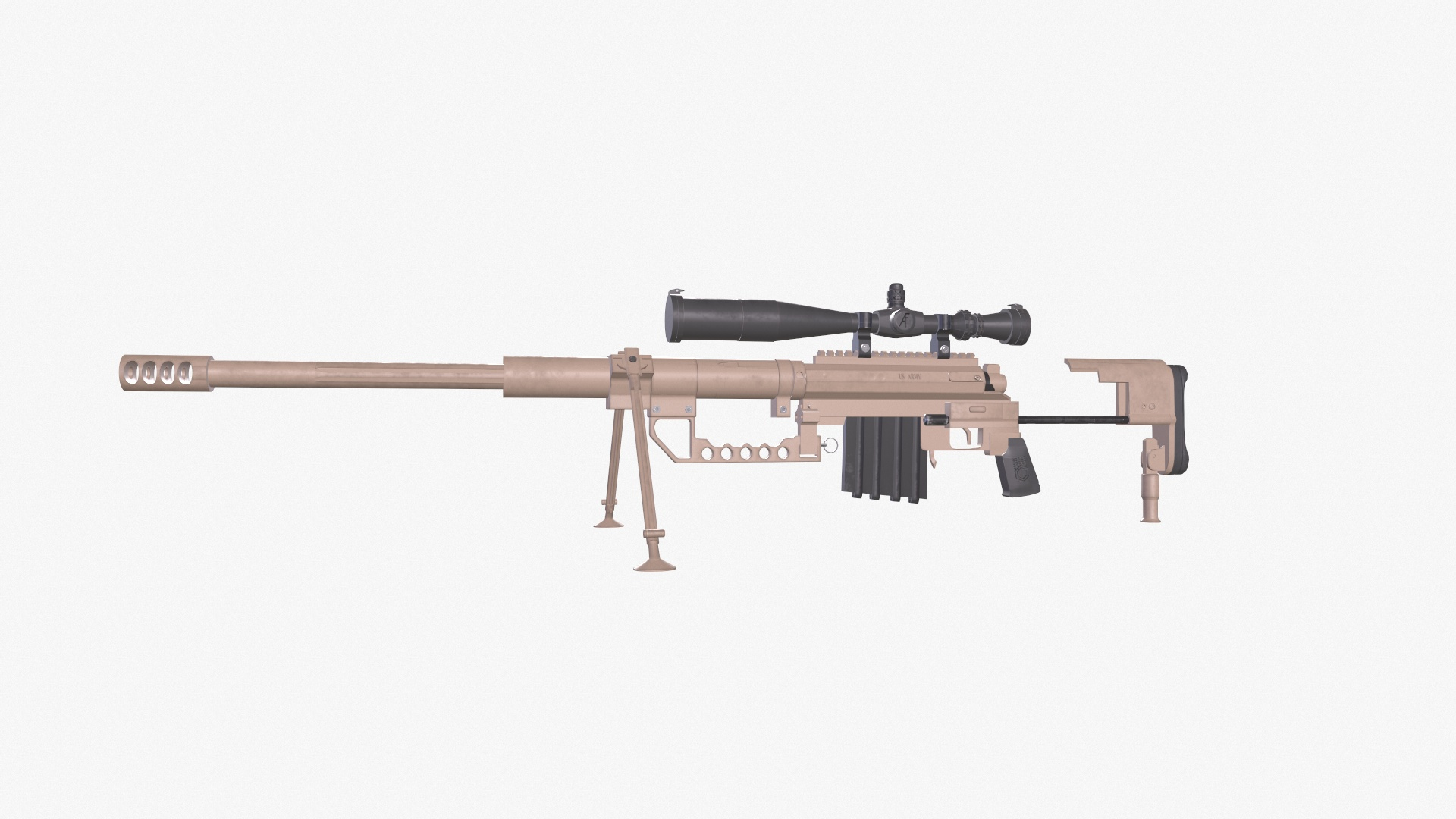 3D Sniper Rifle Model - TurboSquid 2138184