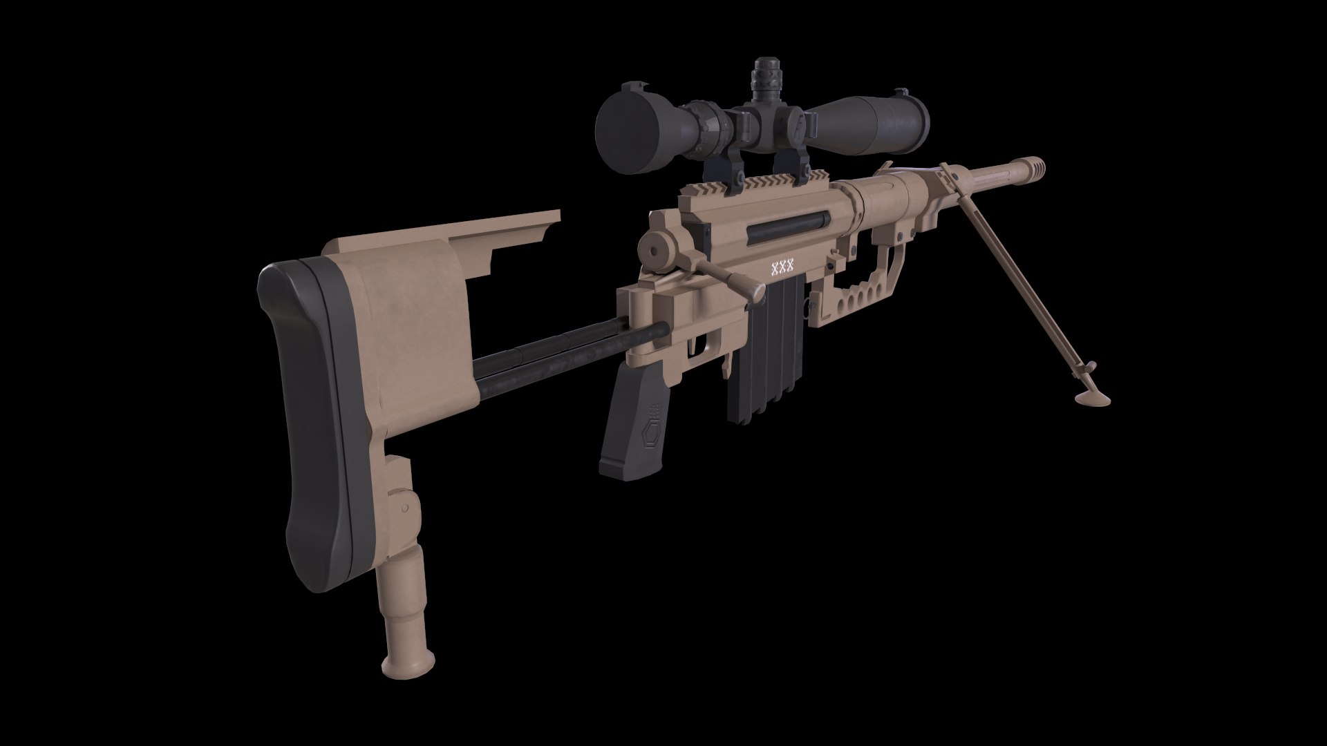 3D Sniper Rifle Model - TurboSquid 2138184