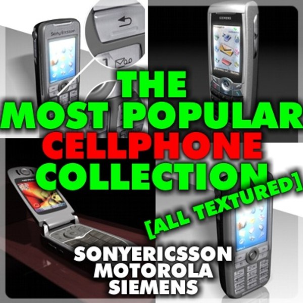 popular cellphones cell phone 3d model