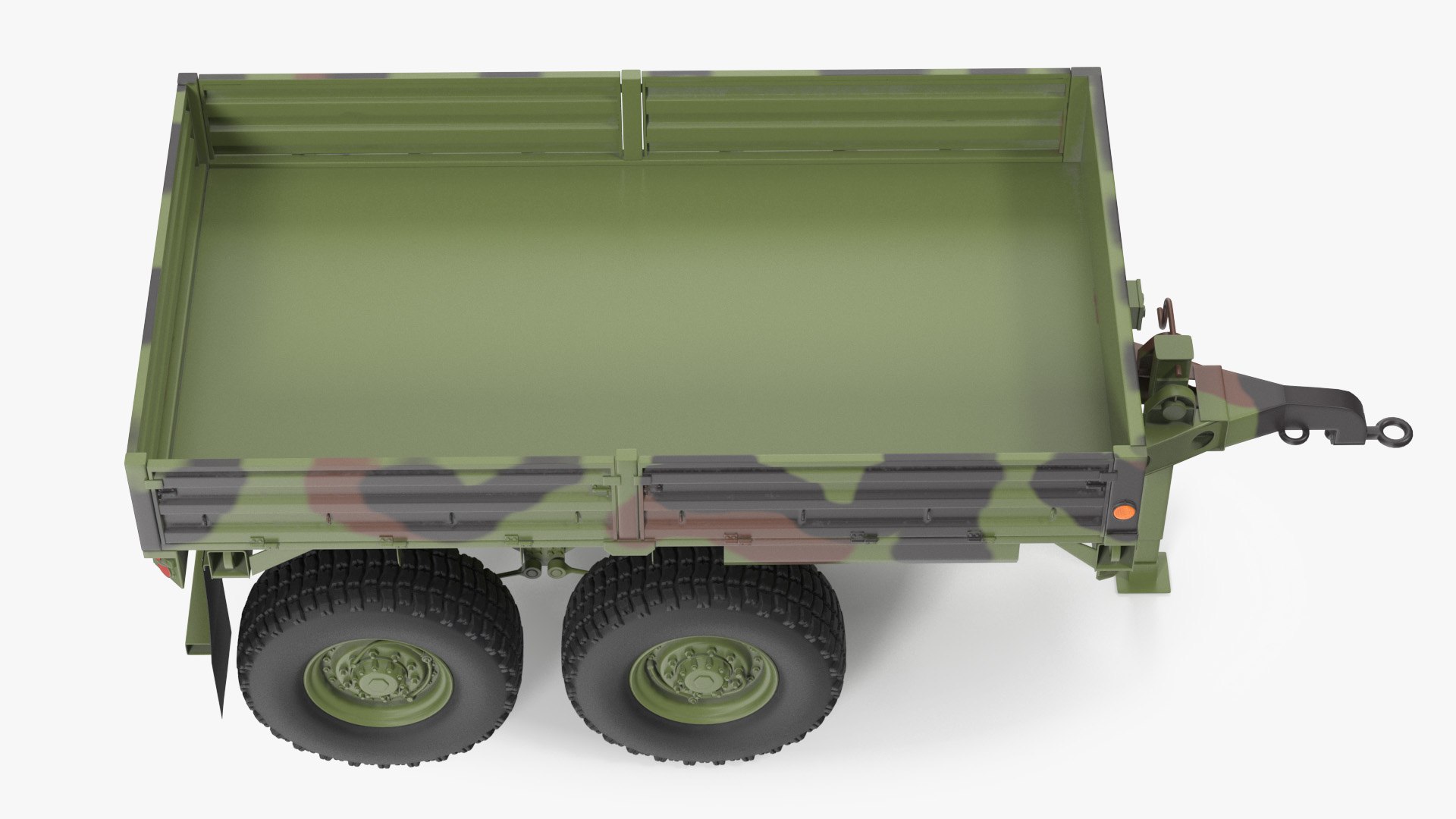 3D Military Drop Side Cargo Trailer M1095 Camouflage Model - TurboSquid ...
