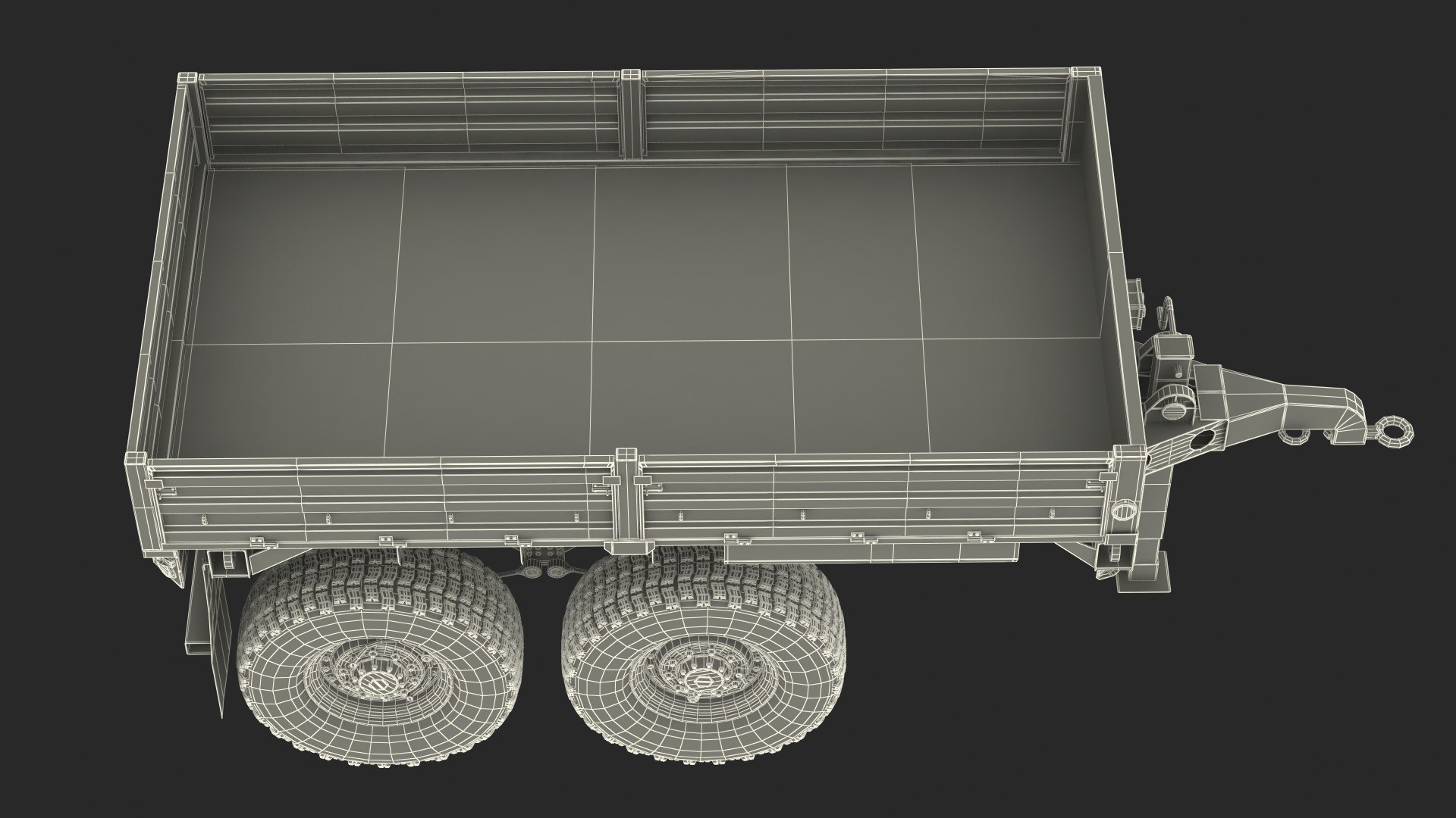 3D Military Drop Side Cargo Trailer M1095 Camouflage model - TurboSquid ...