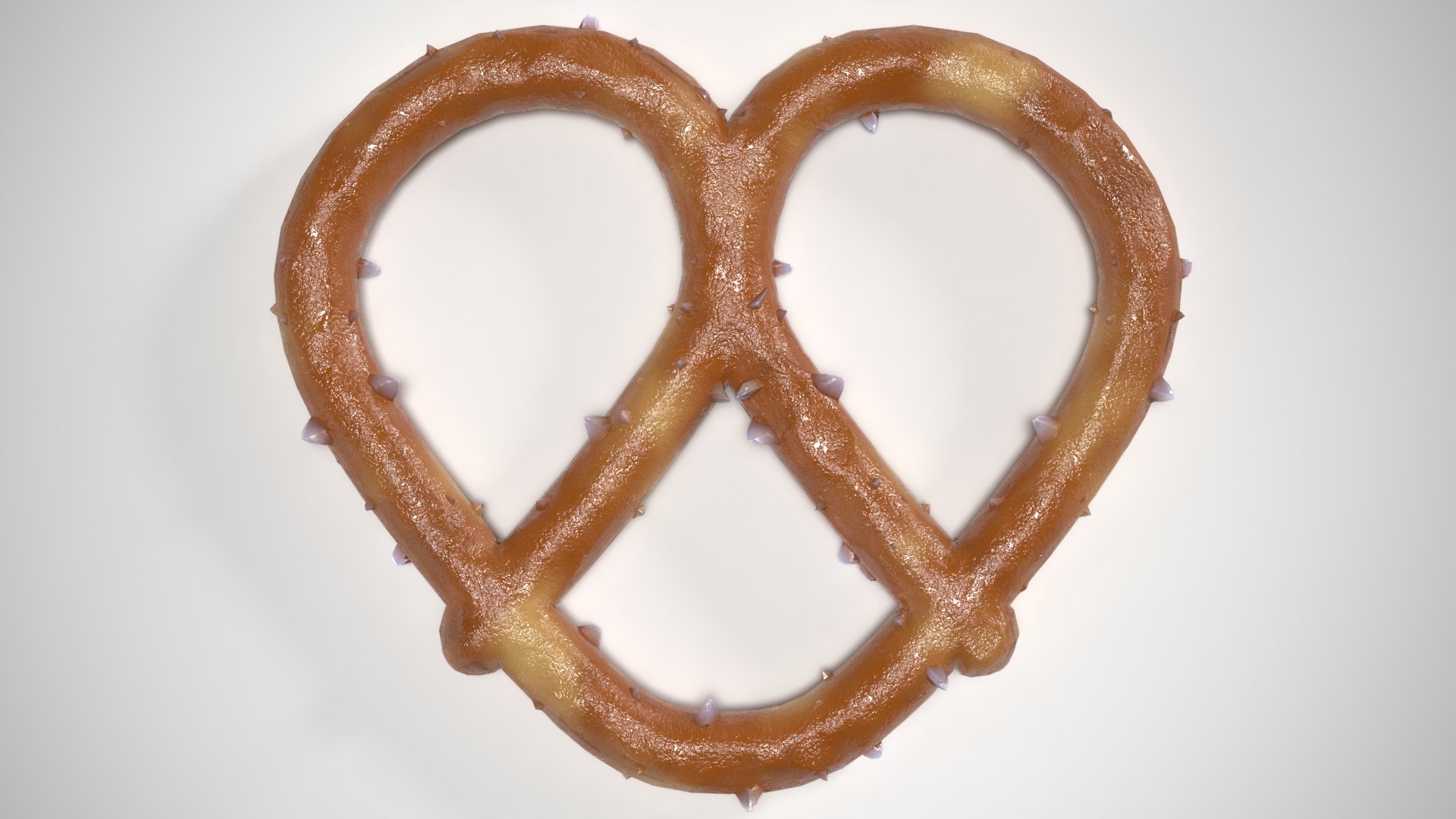 A Salted Pretzel 3D model - TurboSquid 2143633