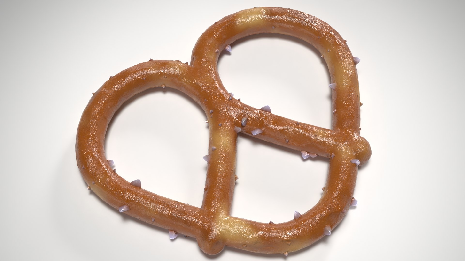 A Salted Pretzel 3D model - TurboSquid 2143633