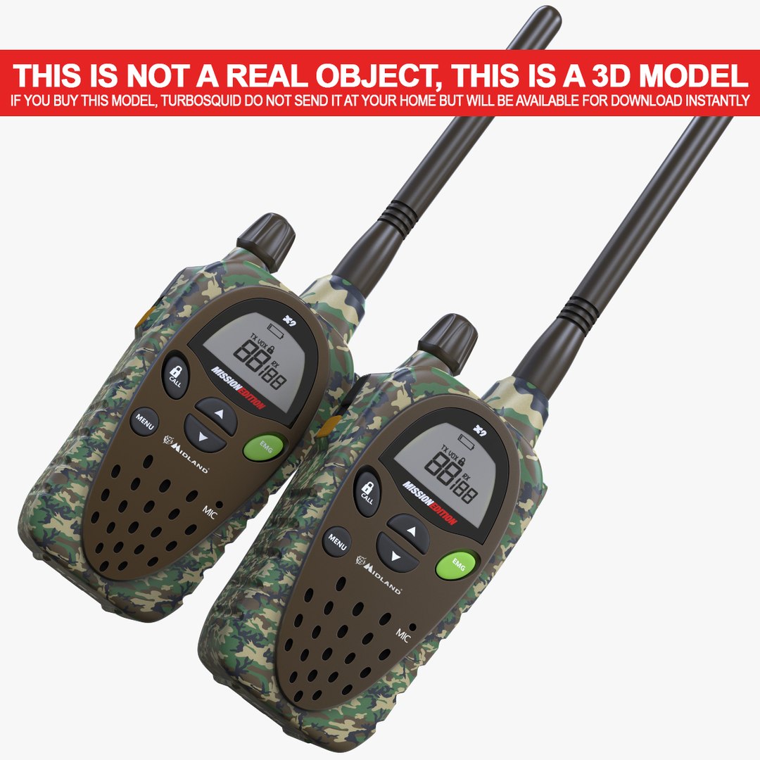 3D Military Walkie-talkie - TurboSquid 1185548