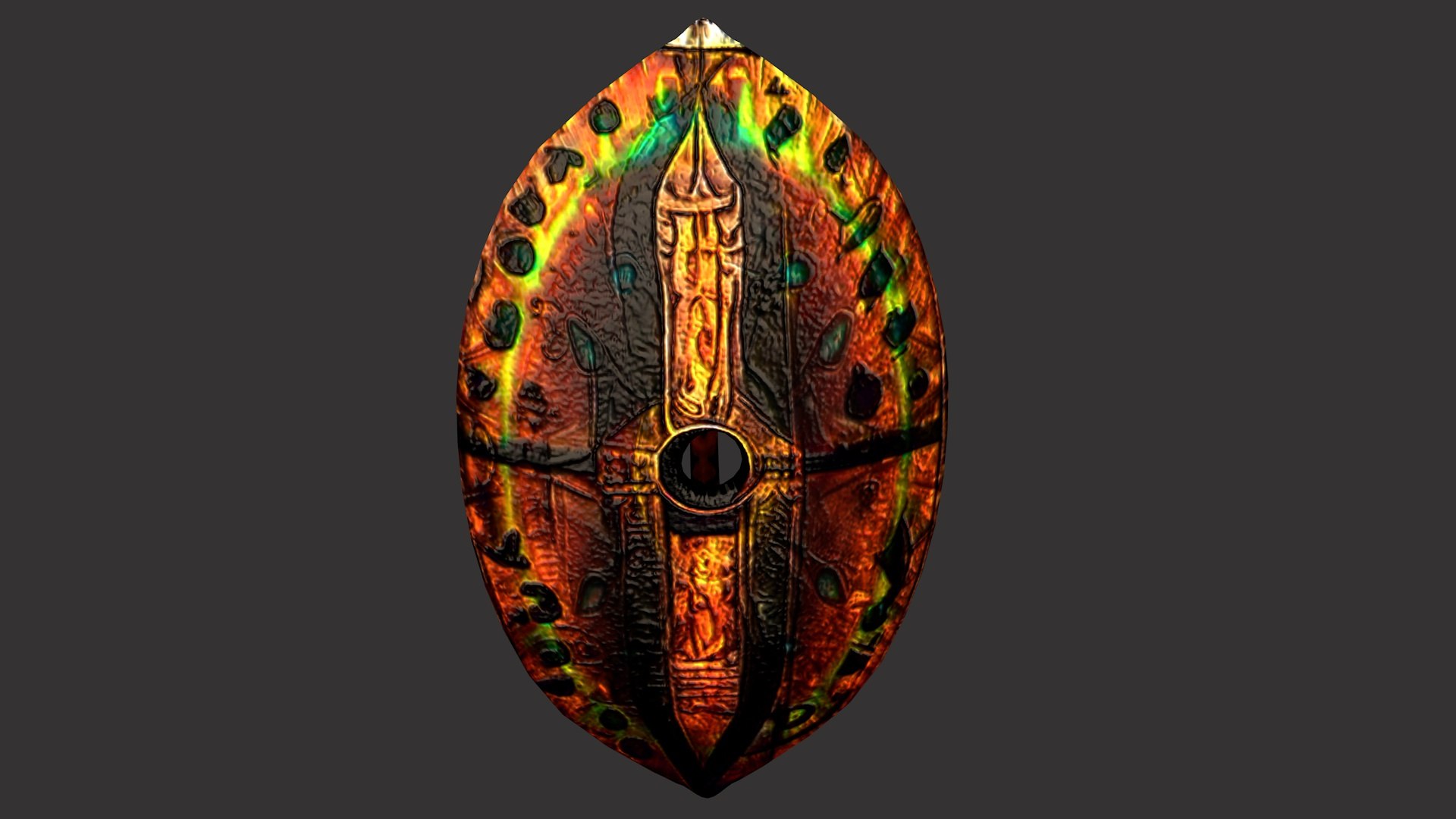 3D African Warrior Shield 3D Model - TurboSquid 2217615
