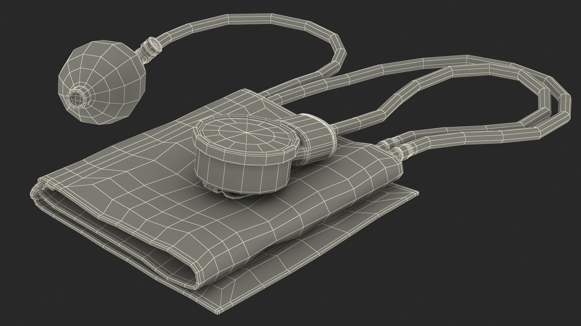 Blood pressure aneroid sphygmomanometer 3D model - TurboSquid 1624428