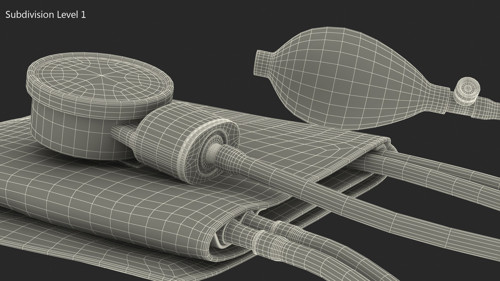 Blood pressure aneroid sphygmomanometer 3D model - TurboSquid 1624428