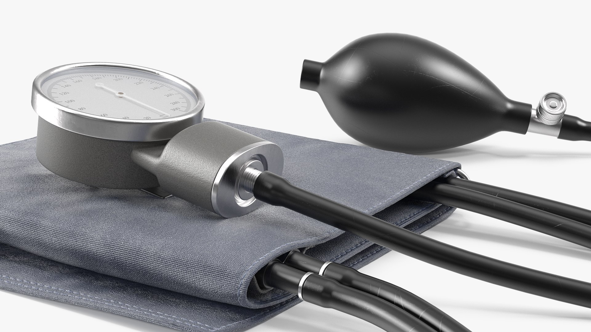 Blood pressure aneroid sphygmomanometer 3D model - TurboSquid 1624428