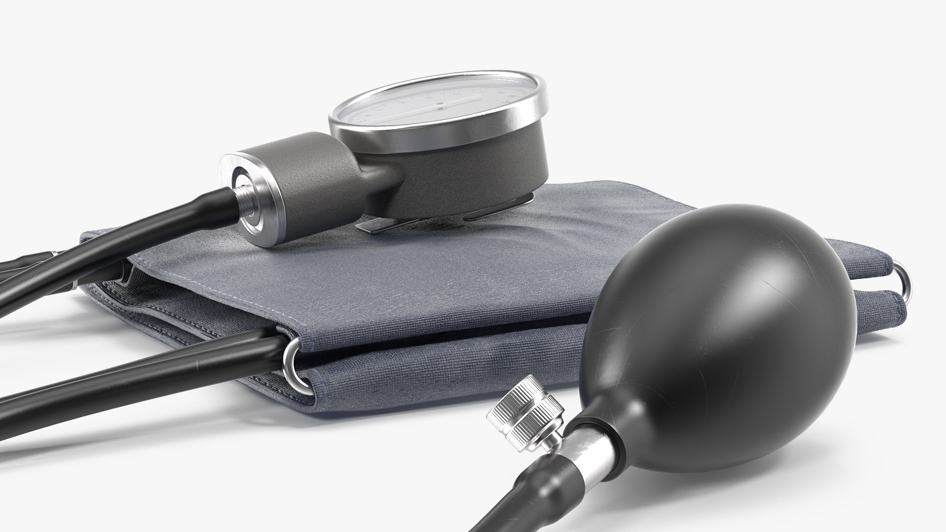 Blood pressure aneroid sphygmomanometer 3D model - TurboSquid 1624428