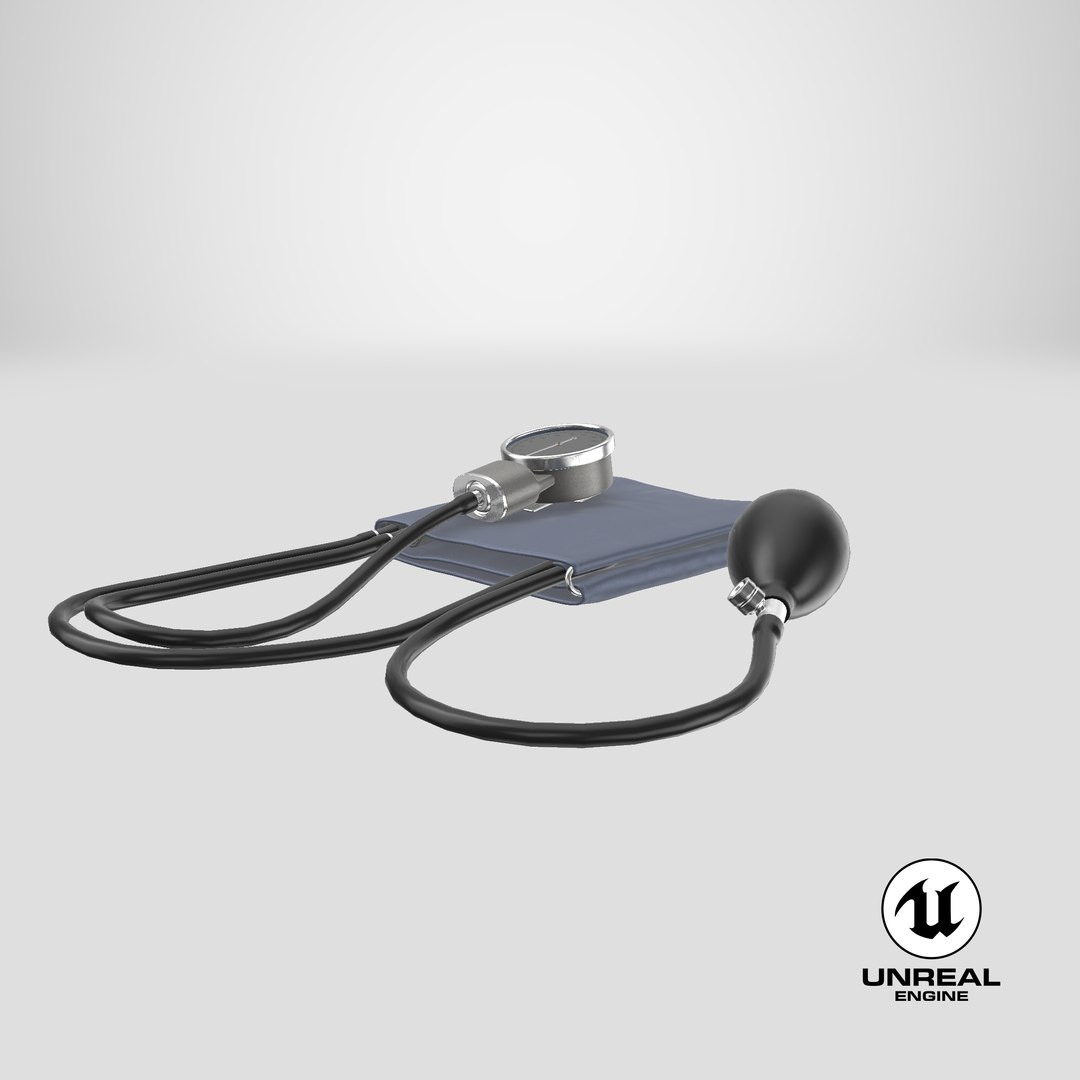Blood pressure aneroid sphygmomanometer 3D model - TurboSquid 1624428