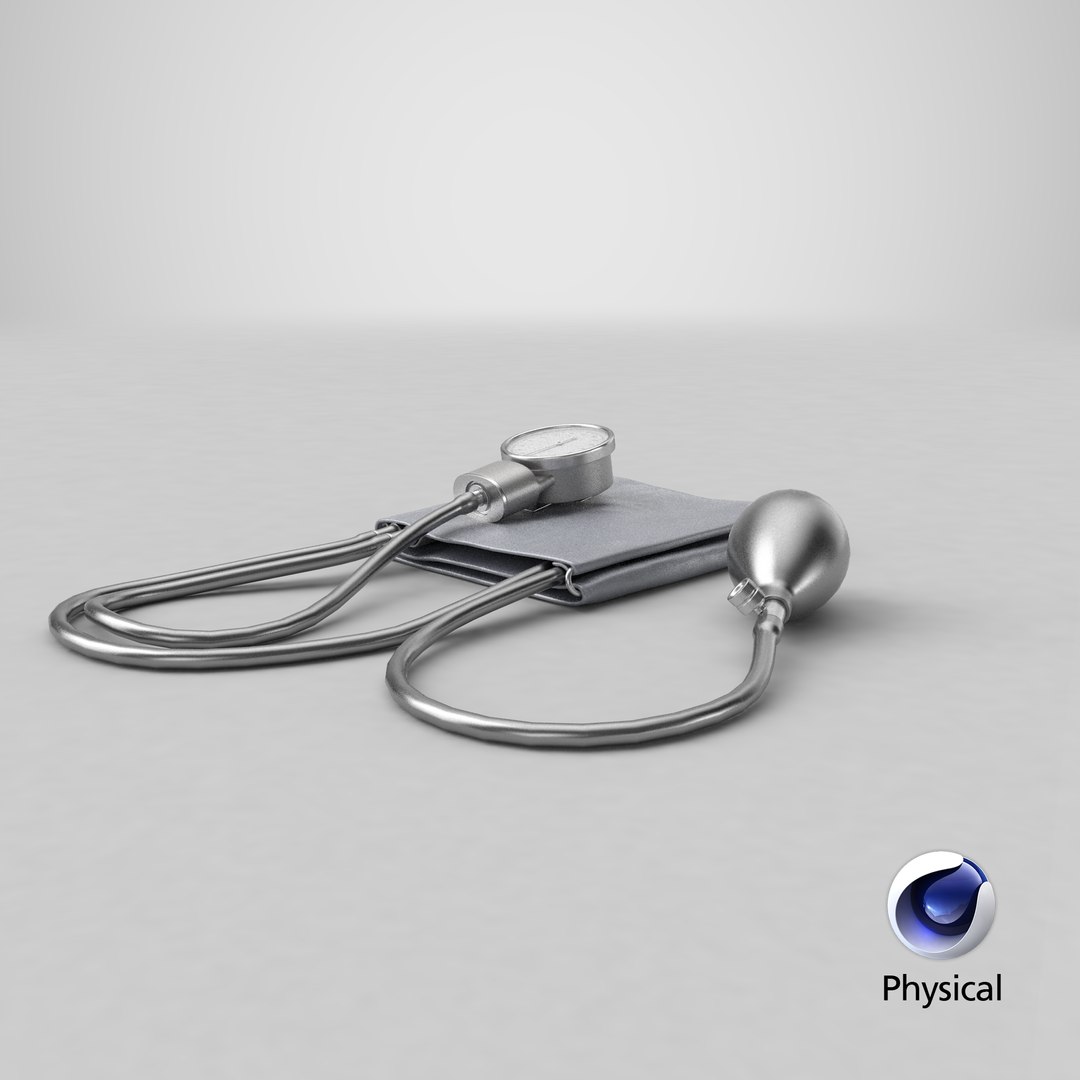 Blood pressure aneroid sphygmomanometer 3D model - TurboSquid 1624428