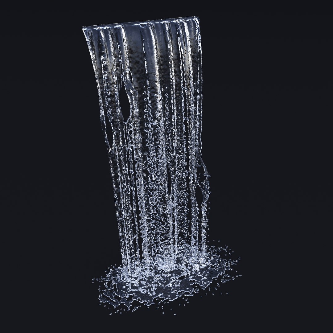 Two Animated Waterfalls 3D Model - TurboSquid 2356349