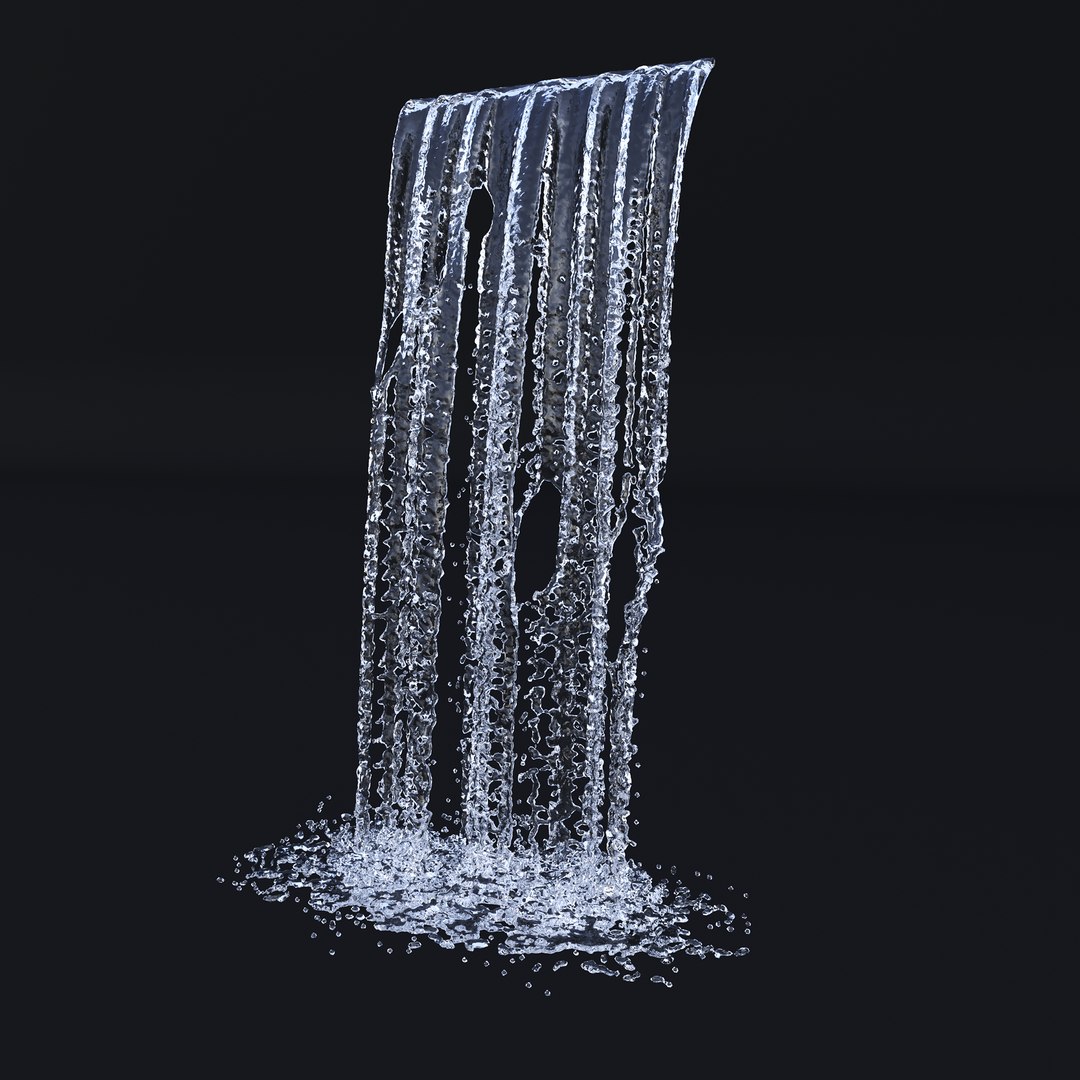 Two Animated Waterfalls 3D Model - TurboSquid 2356349