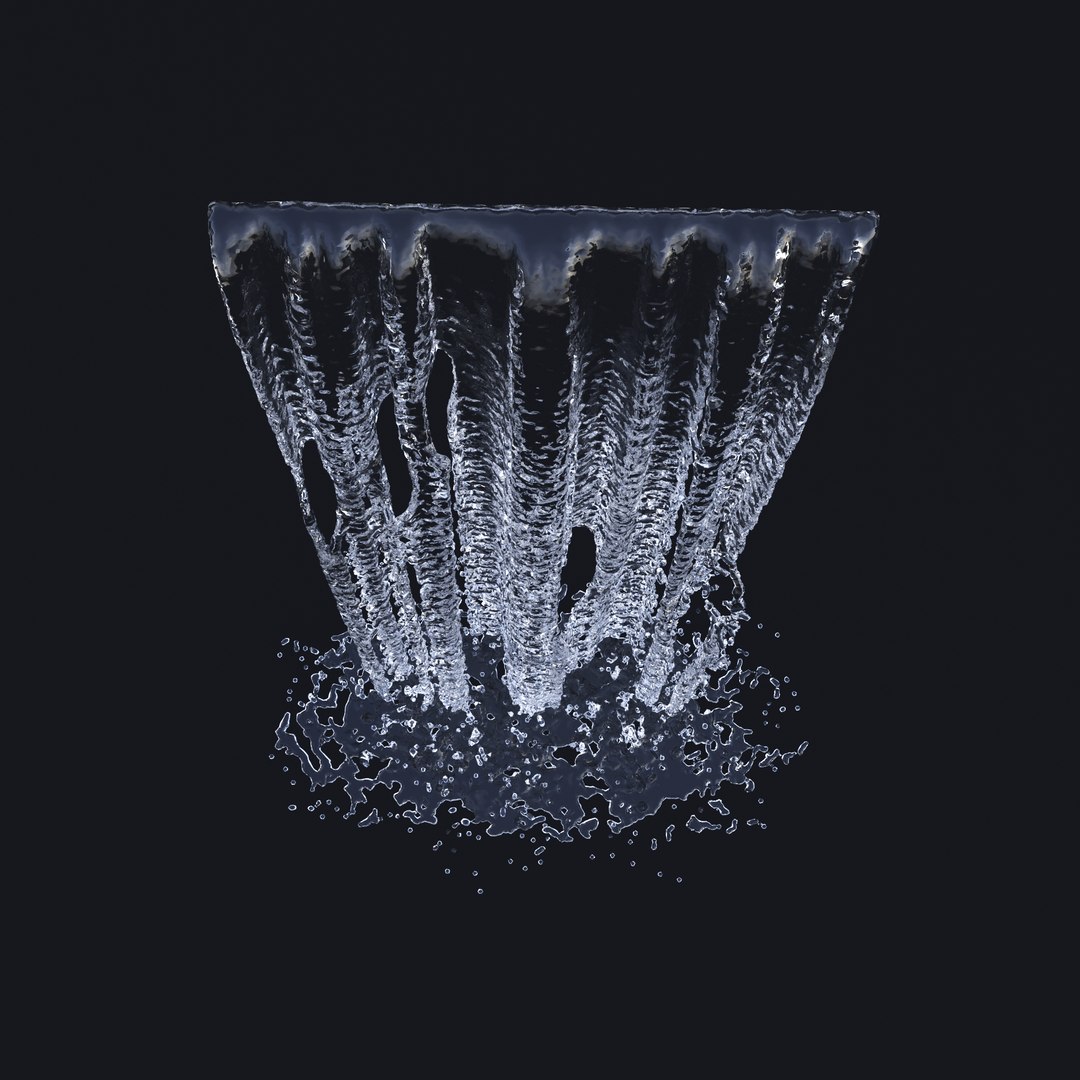 Two Animated Waterfalls 3D Model - TurboSquid 2356349