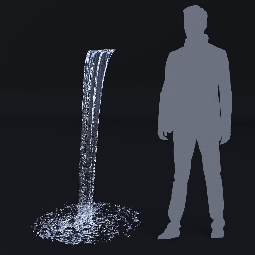 Two Animated Waterfalls 3D Model - TurboSquid 2356349