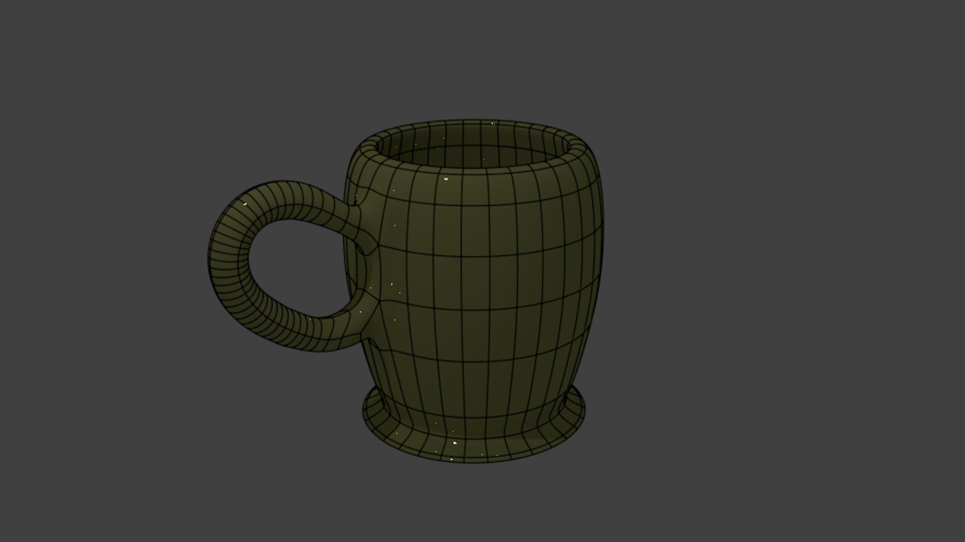 Yellow cup 3D model - TurboSquid 1275233