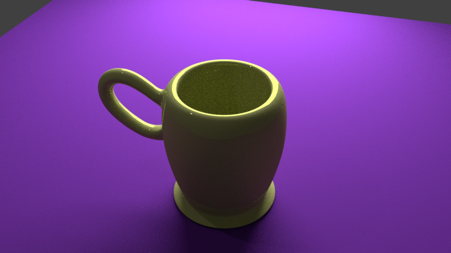 Yellow cup 3D model - TurboSquid 1275233