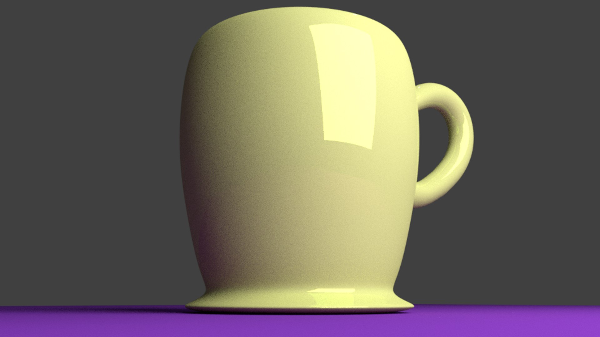 Yellow cup 3D model - TurboSquid 1275233