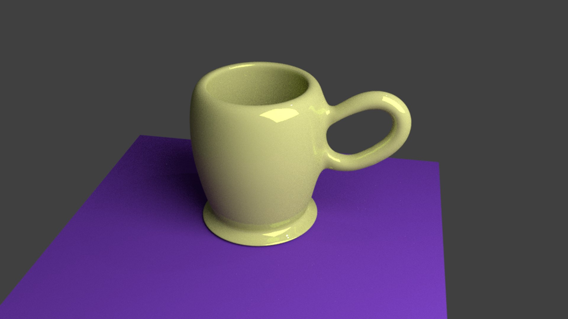 Yellow cup 3D model - TurboSquid 1275233