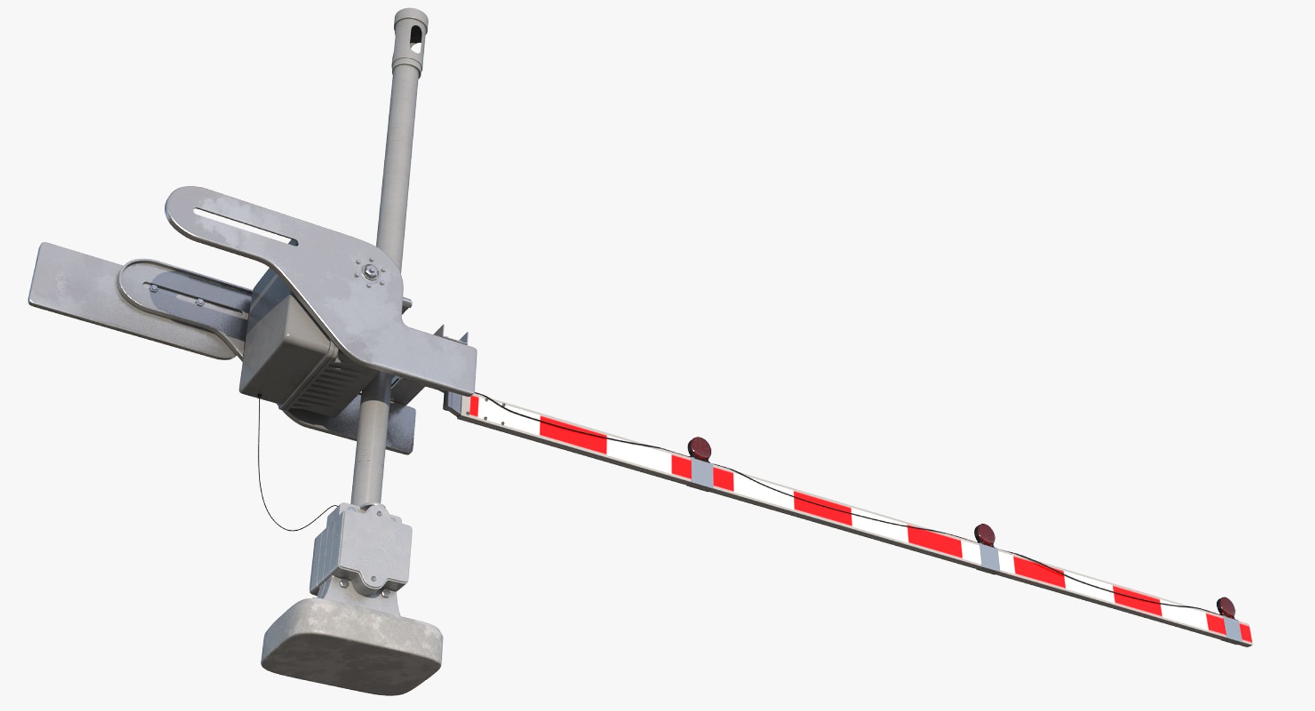 Gate Barrier Bar 3D Model - TurboSquid 1346874