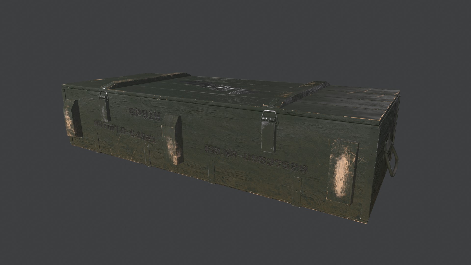 3D Military Weapon Crate - TurboSquid 2037572