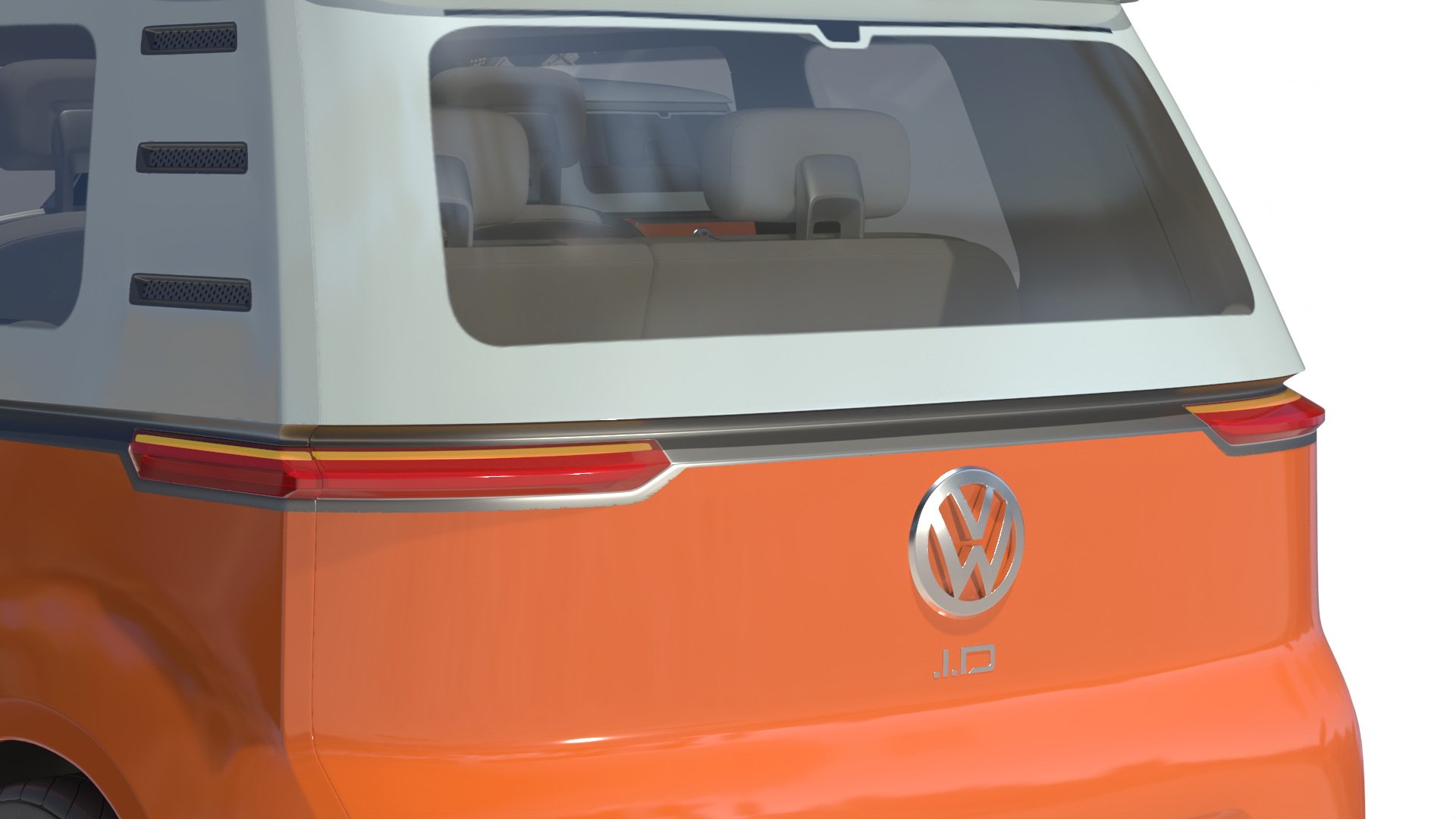 Volkswagen Minivan ID Buzz Simplified 3D Model - TurboSquid 2284157
