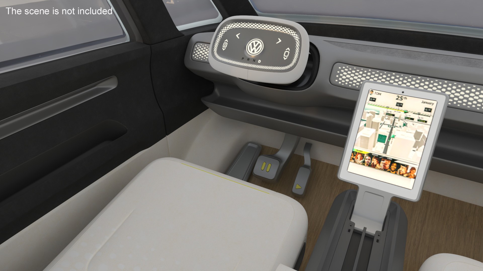 Volkswagen Minivan ID Buzz Simplified 3D Model - TurboSquid 2284157