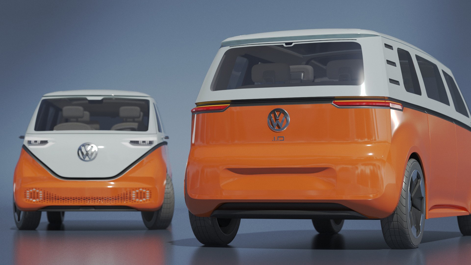 Volkswagen Minivan ID Buzz Simplified 3D Model - TurboSquid 2284157