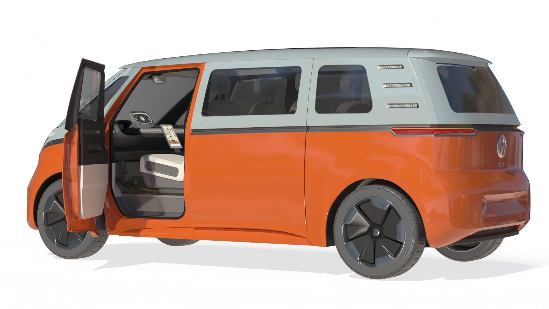 Volkswagen Minivan ID Buzz Simplified 3D Model - TurboSquid 2284157