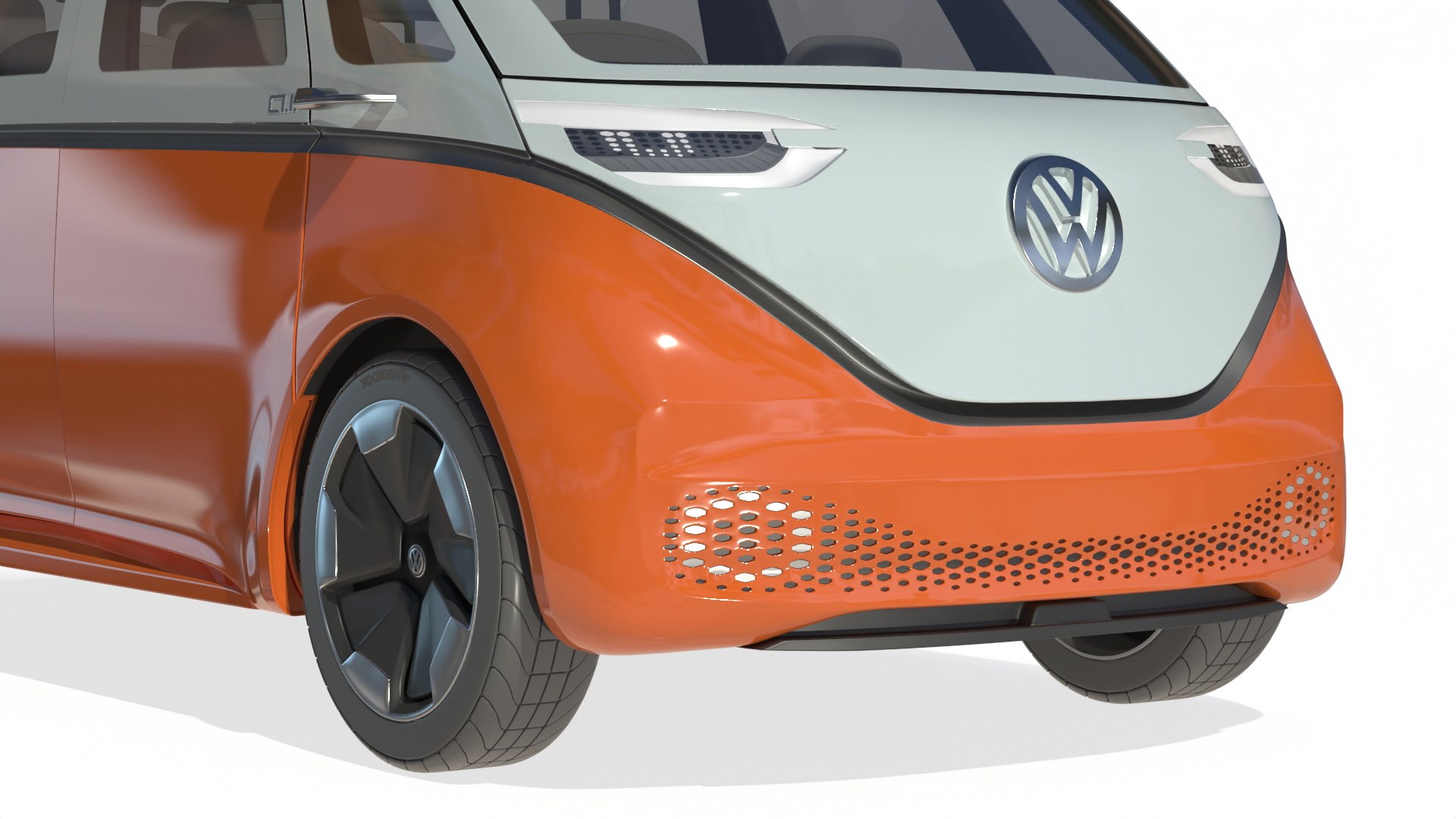 Volkswagen Minivan ID Buzz Simplified 3D Model - TurboSquid 2284157