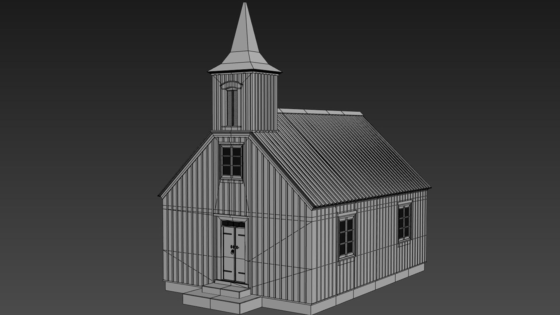 Church Building 3D Model - TurboSquid 1183937