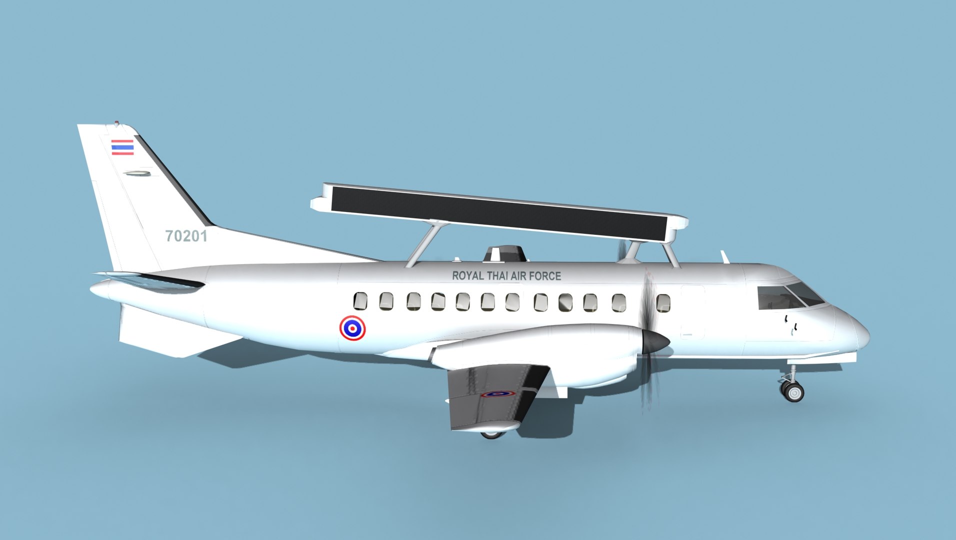 3D SAAB SF340 AEWAC V07 Royal Thai Model - TurboSquid 1925165