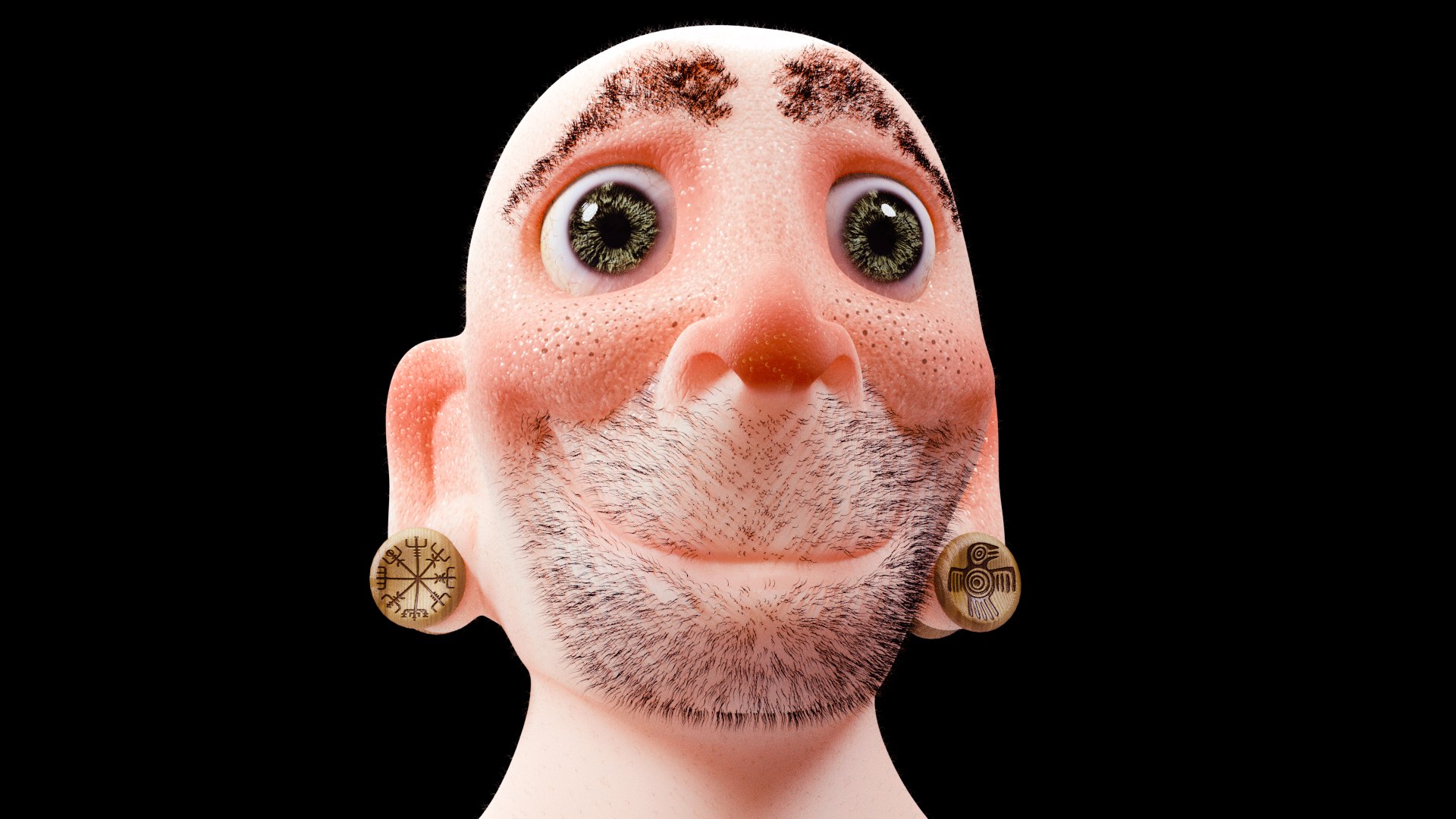3d Funny Head Guys