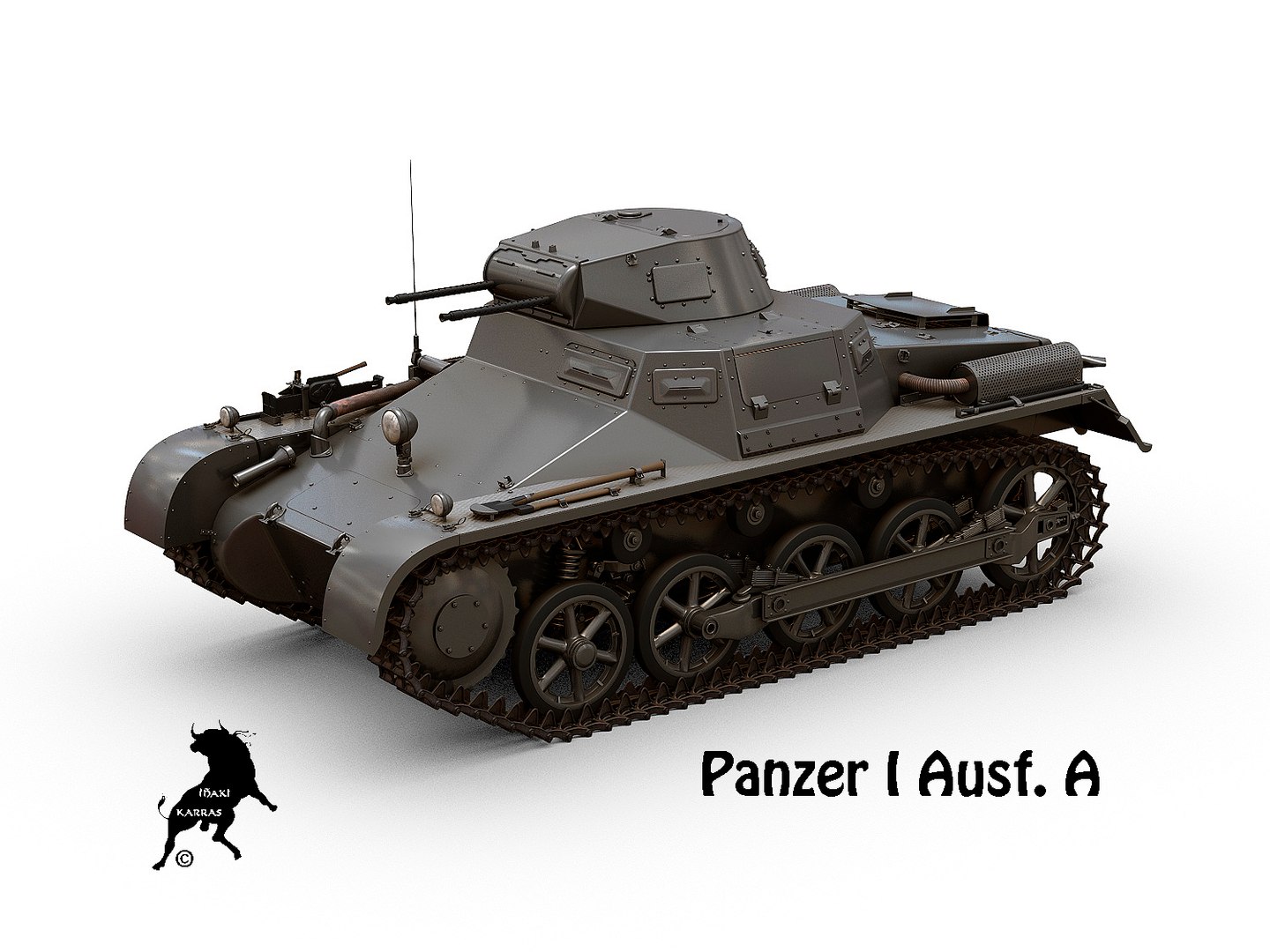 3D Panzer Tank Model - TurboSquid 1201025