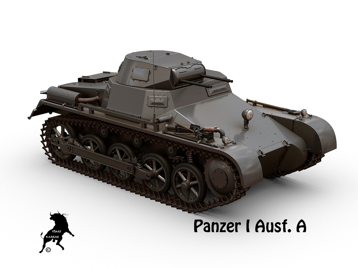 3D Panzer Tank Model - TurboSquid 1201025