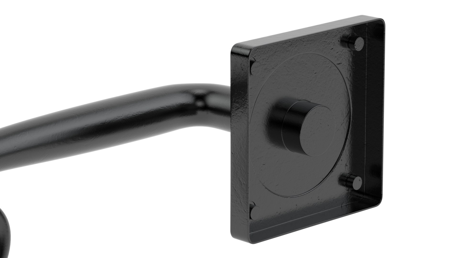 Square Stonebridge Curl Door Handle 3D Model - TurboSquid 1932479